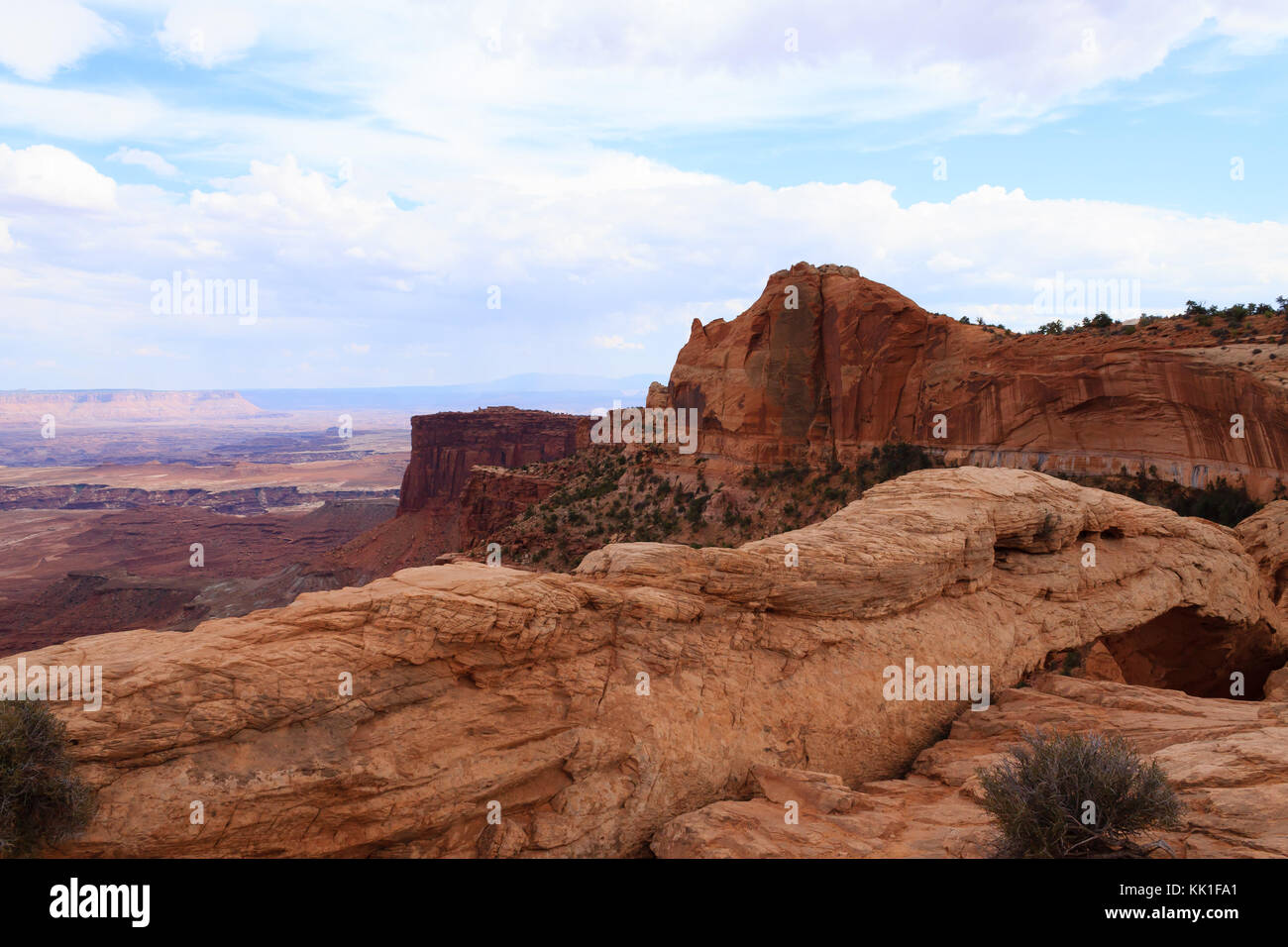 Mesa Arch in Canyonlands National Park. Geological formations. United ...
