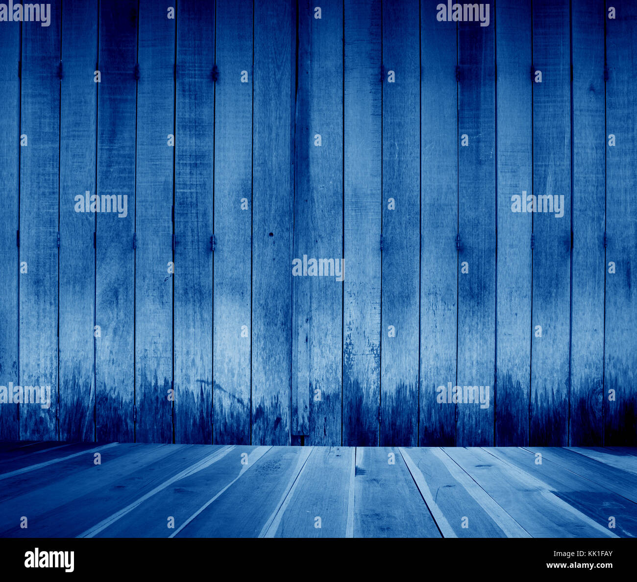 Blue wood wall texture background Stock Photo - Alamy