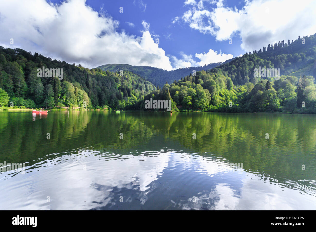 Landscape view of Karagol (Black lake) a popular destination for ...