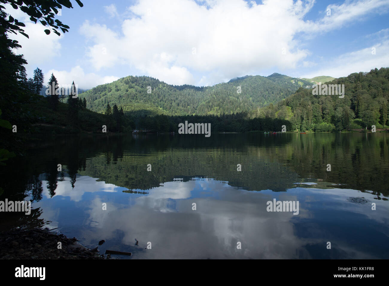 Landscape view of Karagol (Black lake) a popular destination for ...