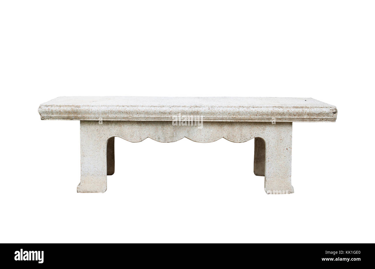 Garden stone bench Cut Out Stock Images & Pictures - Alamy