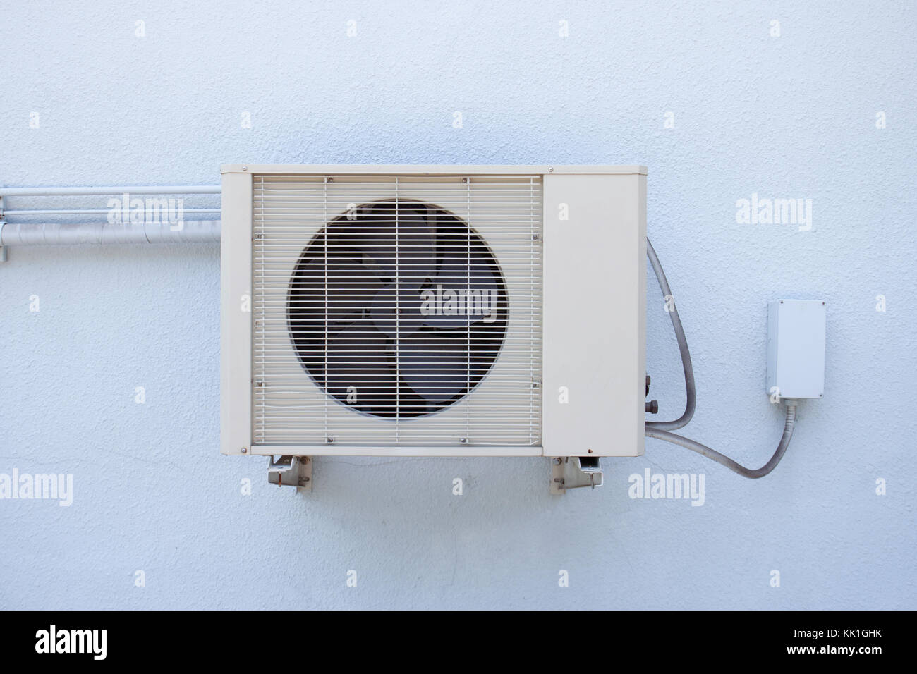 Air compressor on wall Stock Photo - Alamy