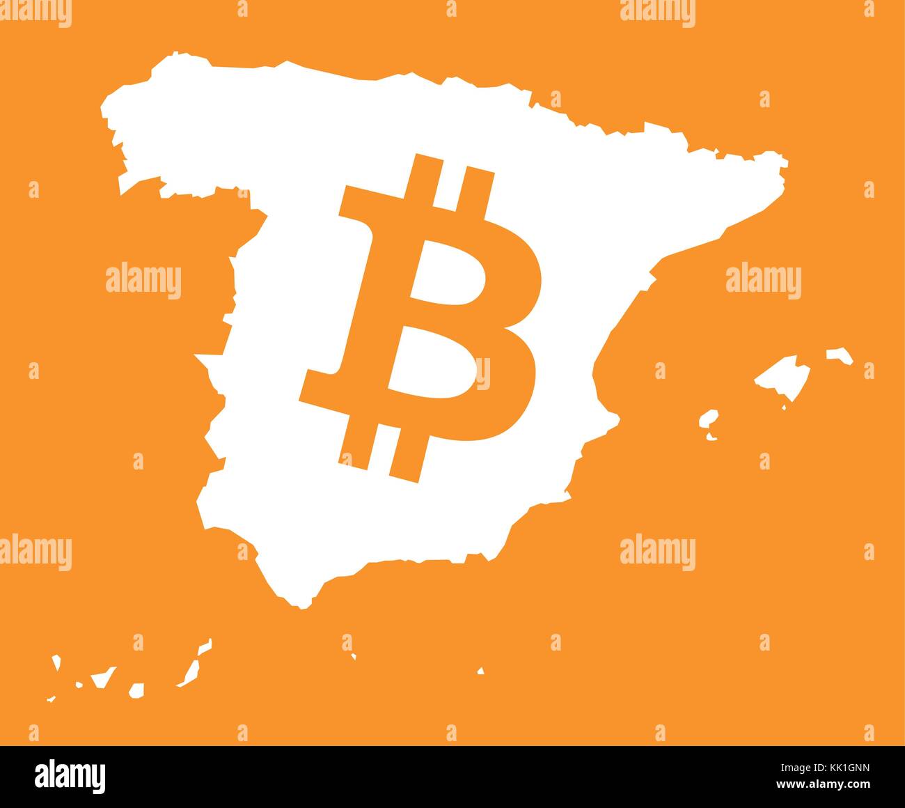 Coin spain map Stock Vector Images - Alamy