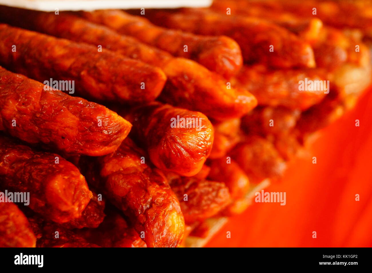 Chinese meat sausage Stock Photo - Alamy