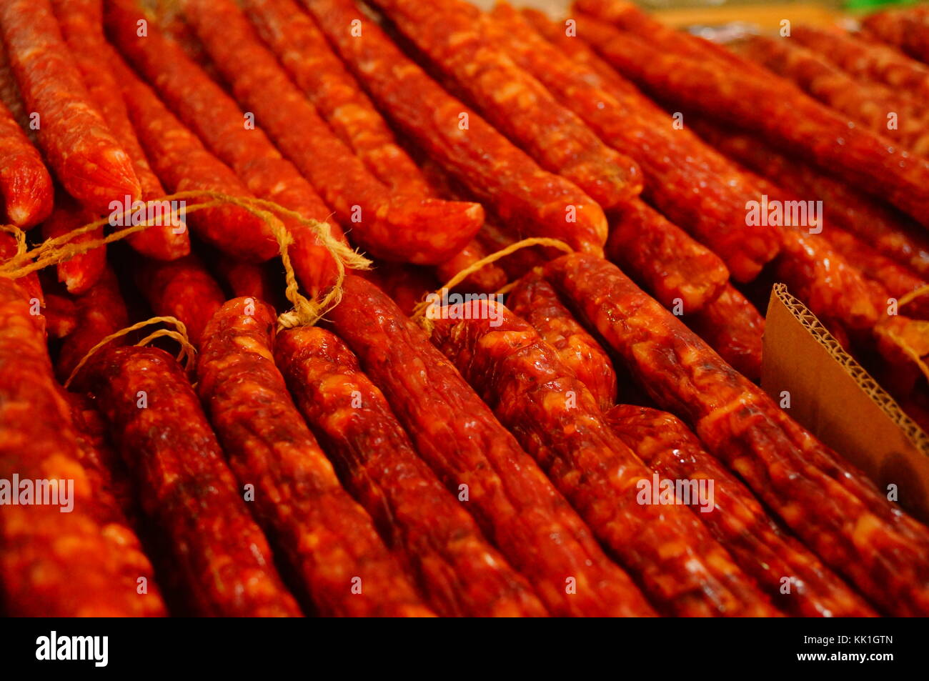 Chinese meat sausage Stock Photo - Alamy
