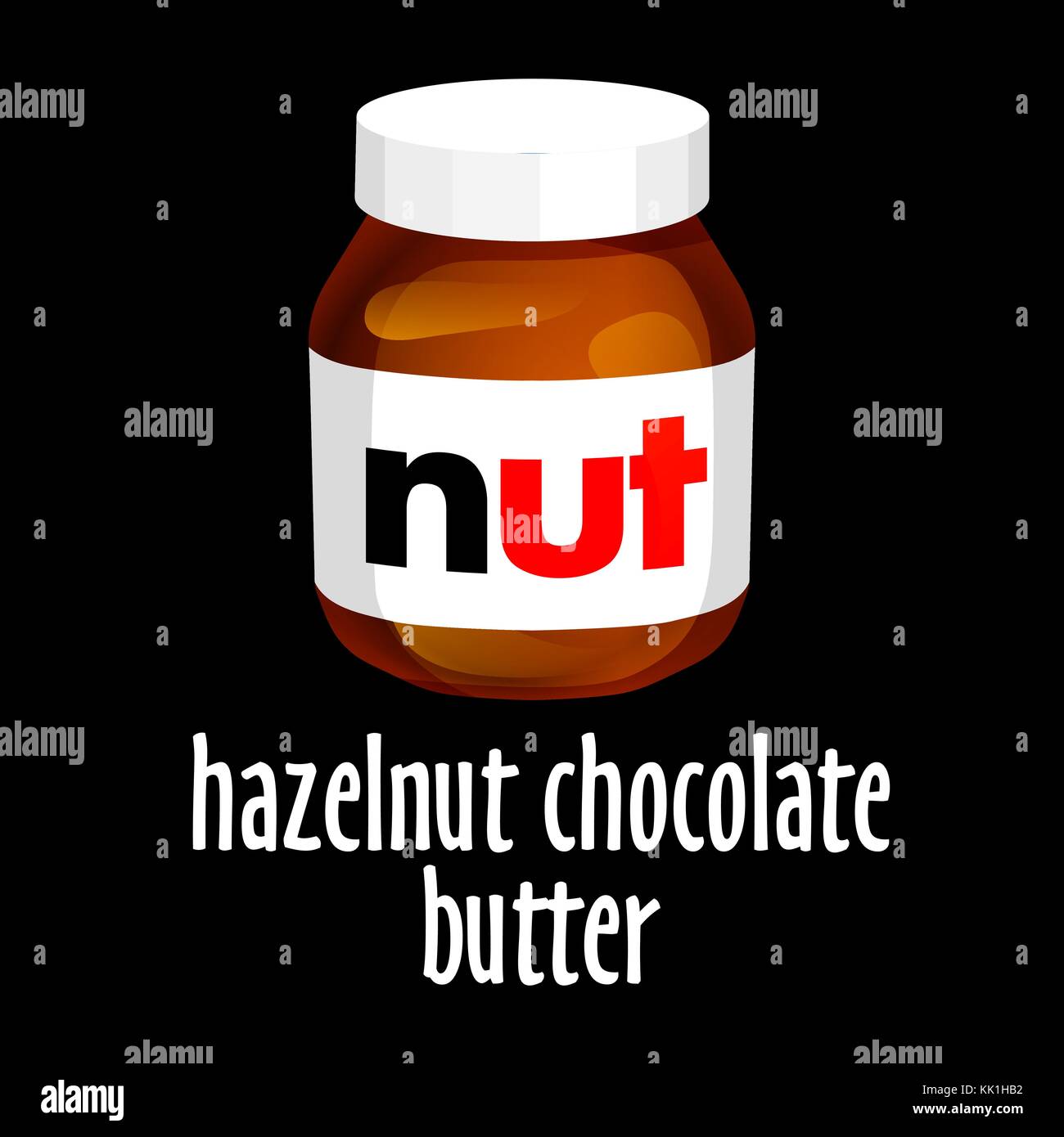 Nutella dessert Stock Vector Images - Alamy