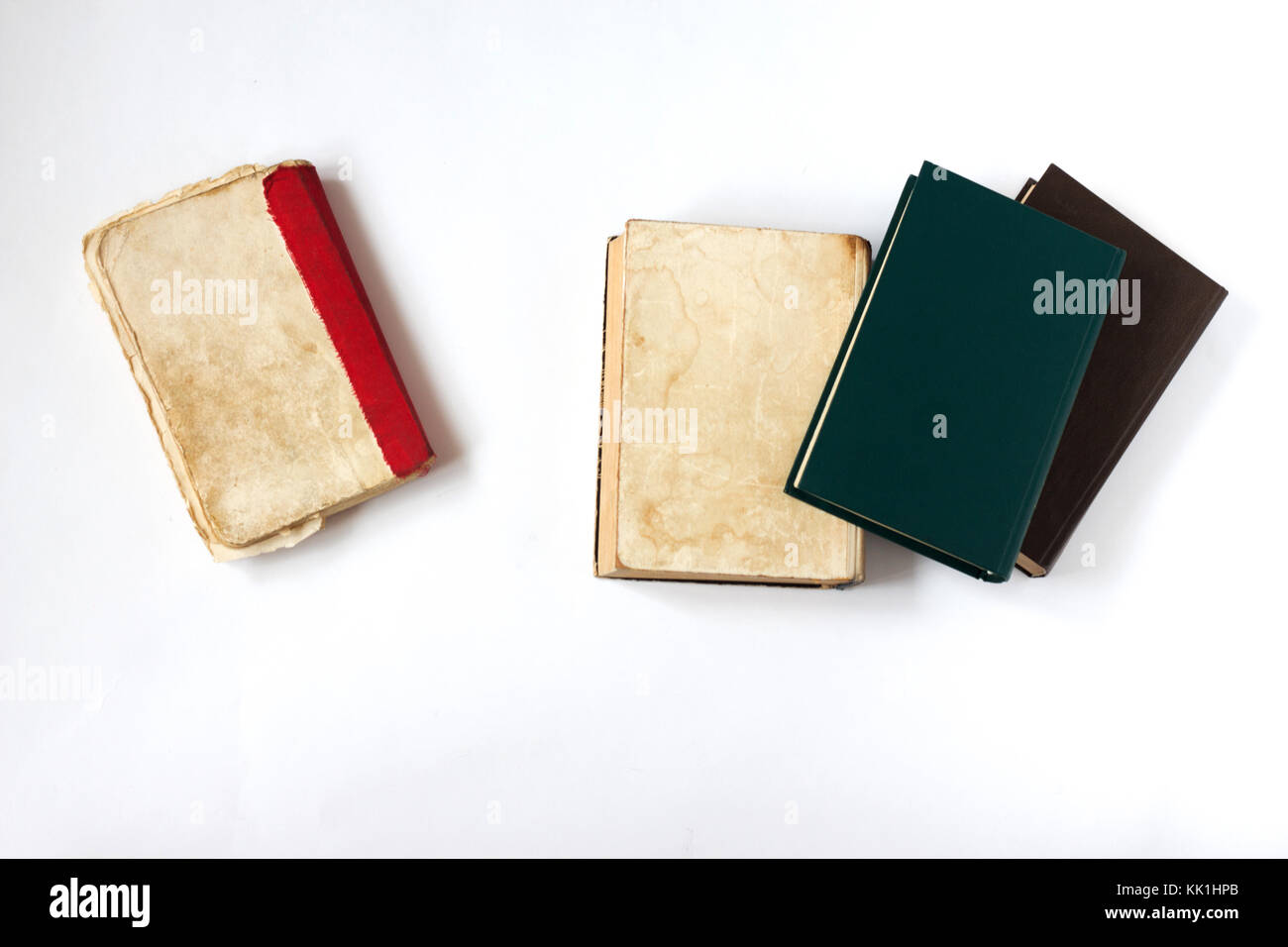 old paper vintage book on white background Stock Photo - Alamy