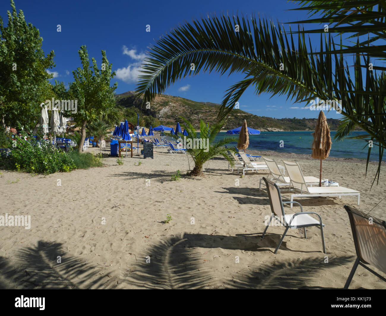 The beach at Katelios, Kefalonia, Greece Stock Photo - Alamy