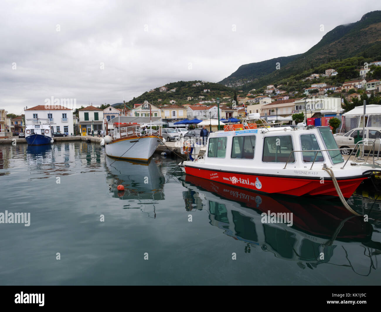 The harbour, Vathy, Ithaca, Greece Stock Photo - Alamy