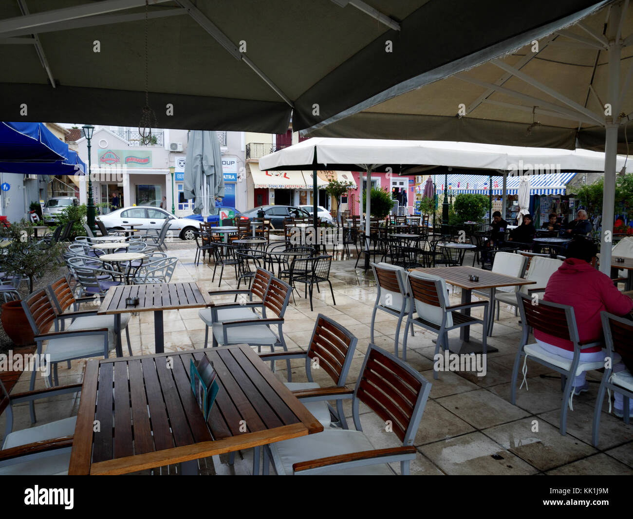A cafe in Vathy, Ithaca, Greece Stock Photo - Alamy
