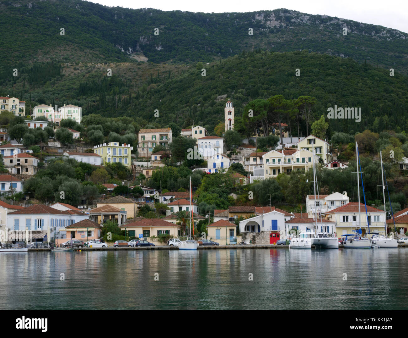 The town of Vathy, Ithaca, Greece Stock Photo - Alamy
