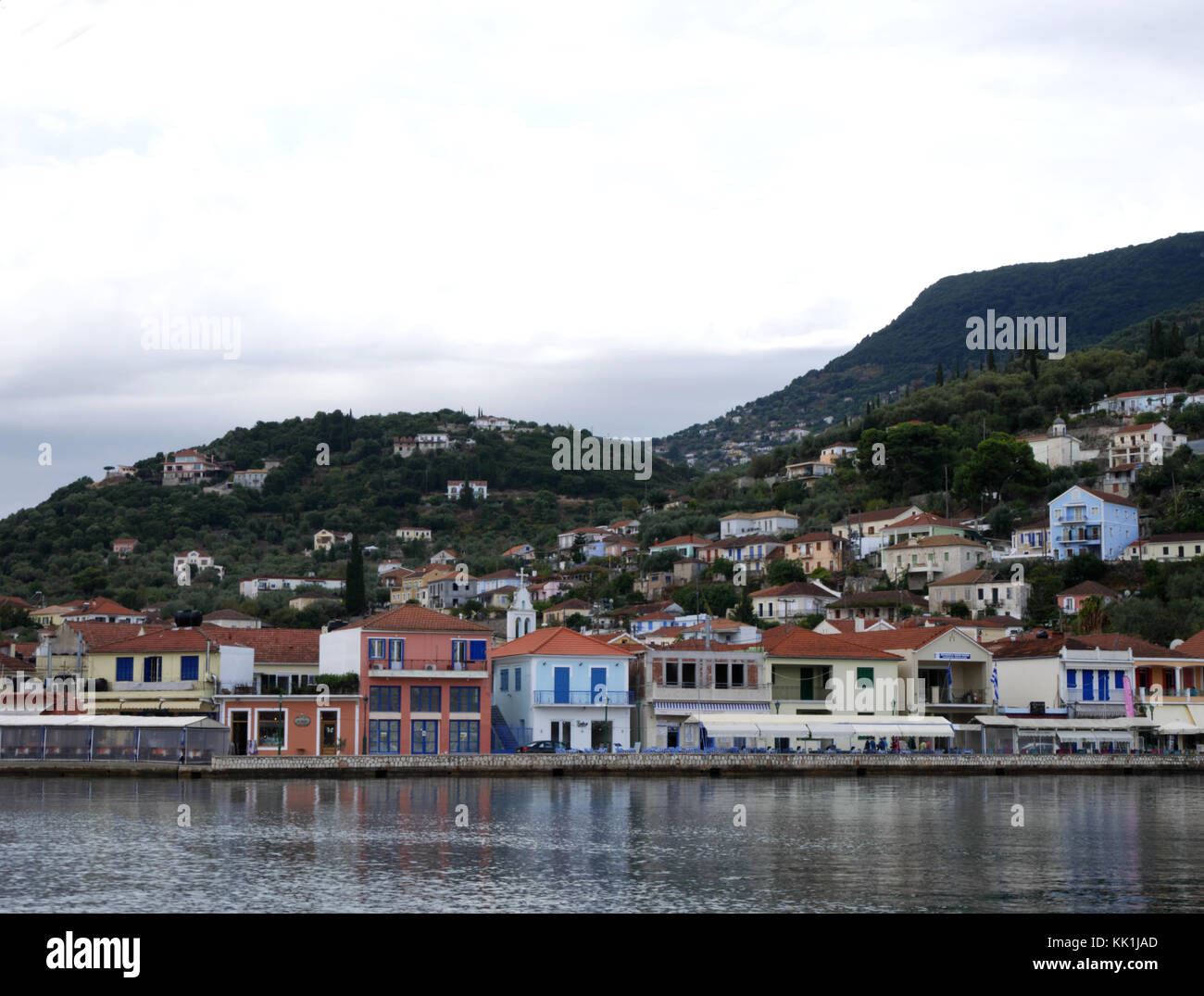 The town of Vathy, Ithaca, Greece Stock Photo - Alamy