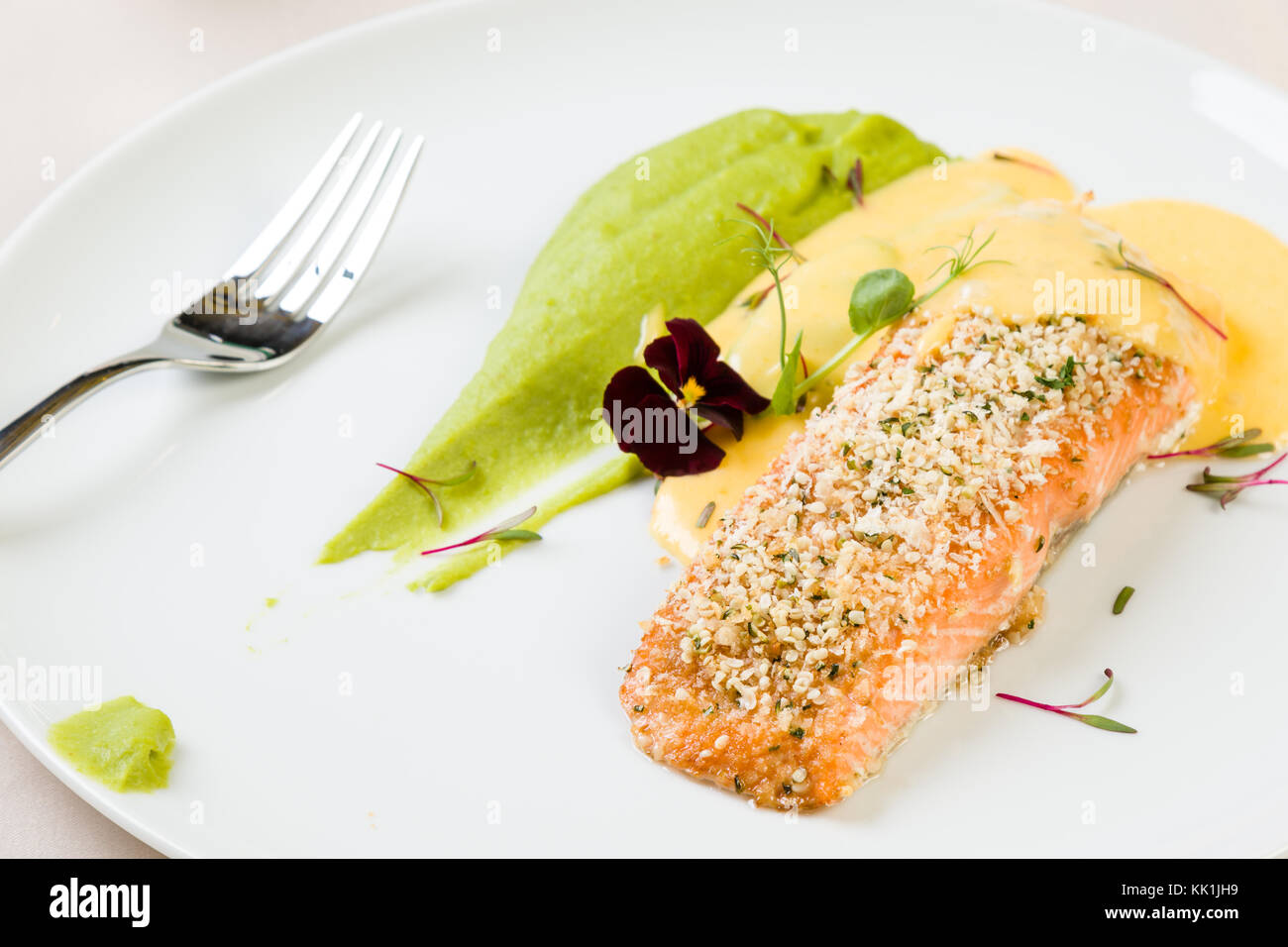 Salmon mash white sauce hi-res stock photography and images - Alamy