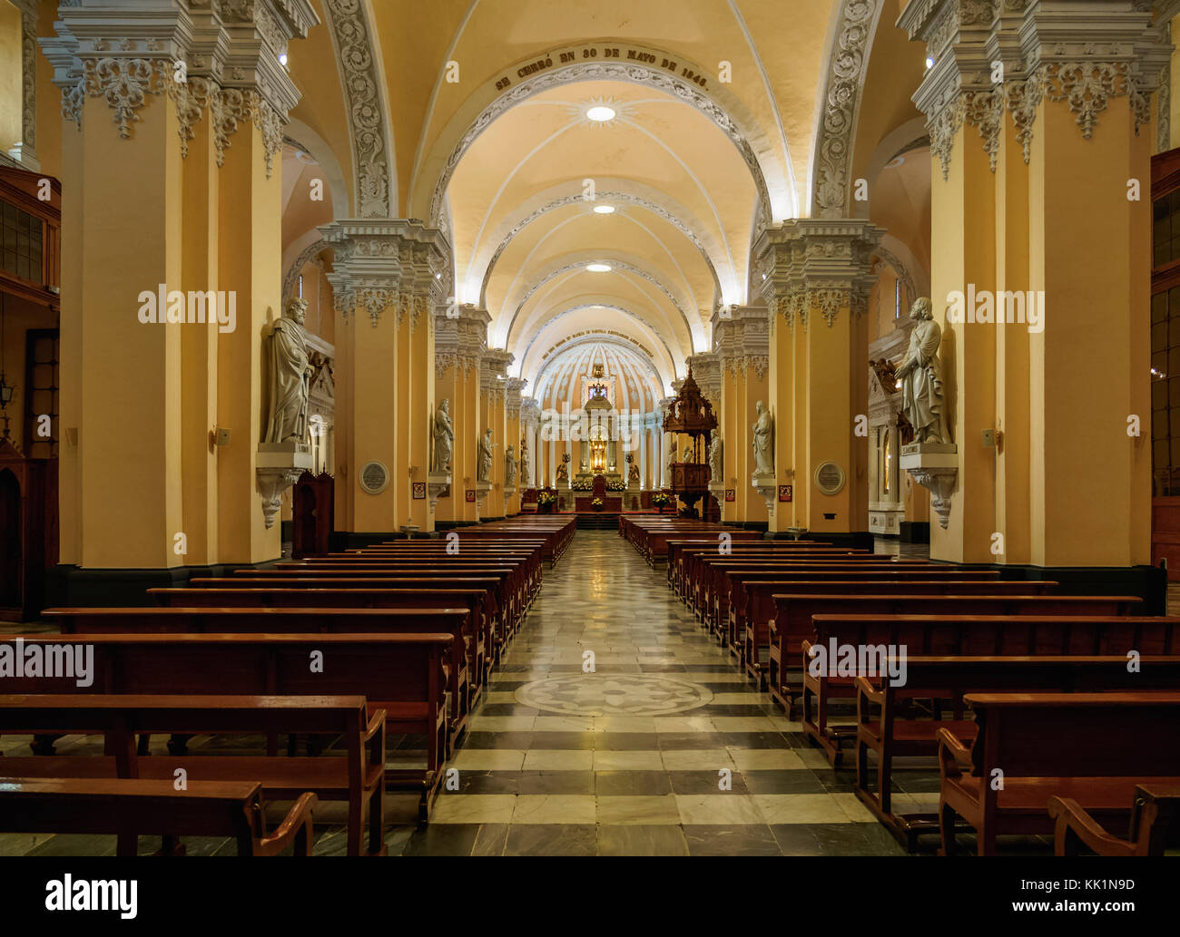 Cathedral Interior, Arequipa, Peru Stock Photo - Alamy