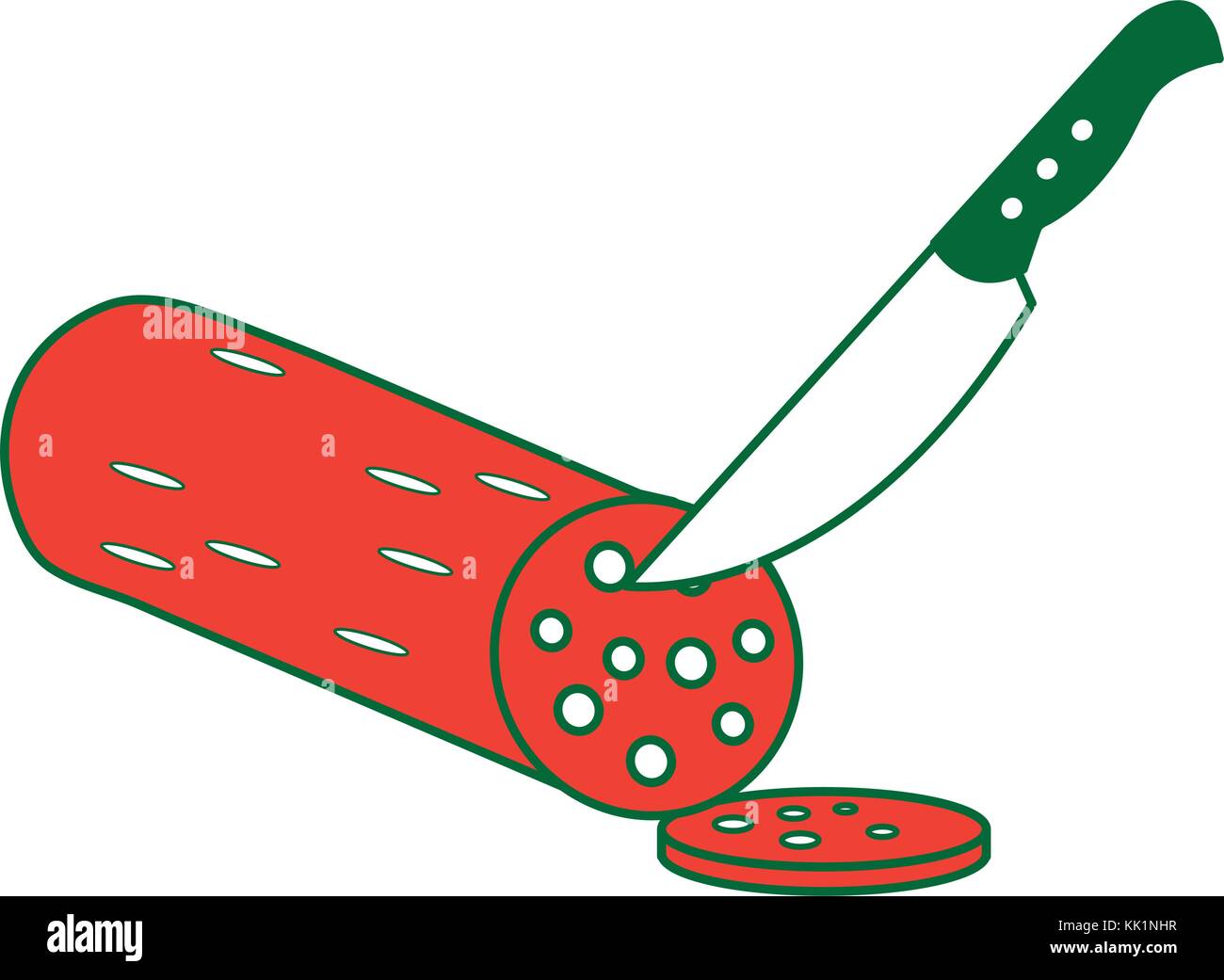 Isolated salami design Stock Vector Image & Art - Alamy