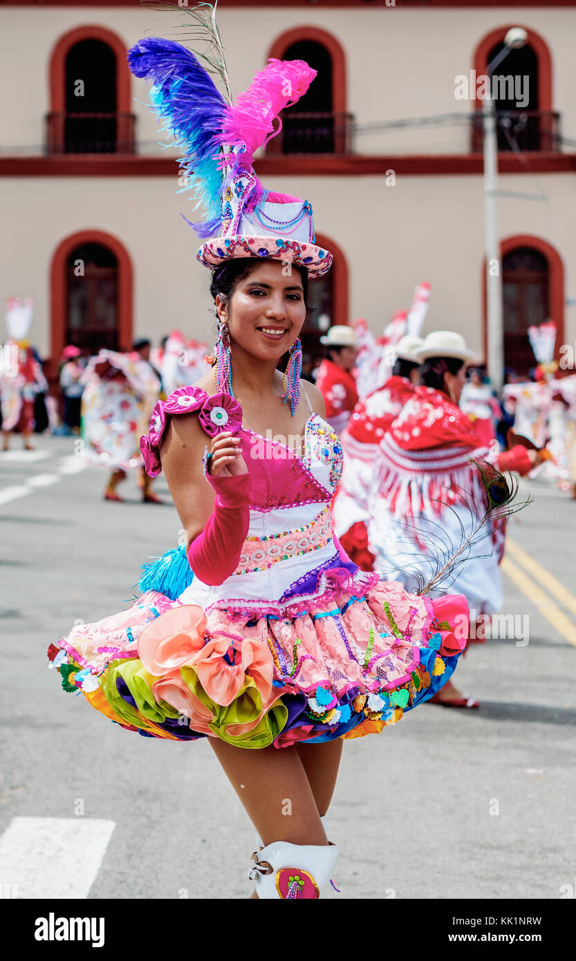 Fiesta de la Virgen de la Candelaria, Main Square, Puno, Peru Stock ...