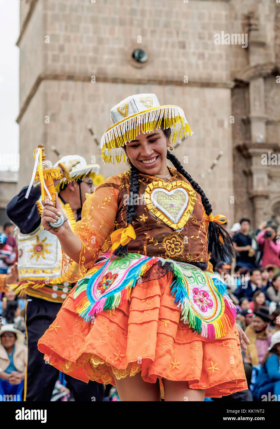 Fiesta de la Virgen de la Candelaria, Main Square, Puno, Peru Stock ...