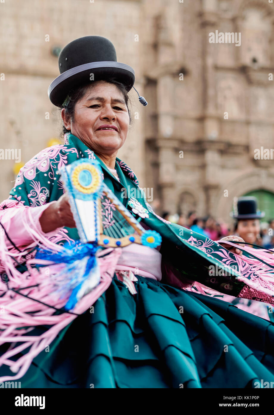 Fiesta de la Virgen de la Candelaria, Main Square, Puno, Peru Stock ...