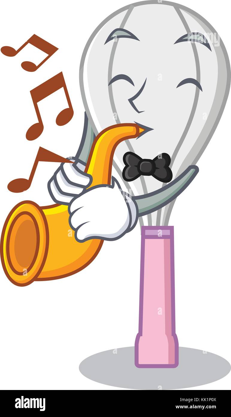 With trumpet whisk character cartoon style Stock Vector Image & Art - Alamy