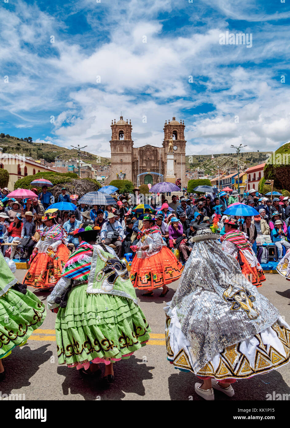 Fiesta de la Virgen de la Candelaria, Main Square, Puno, Peru Stock ...
