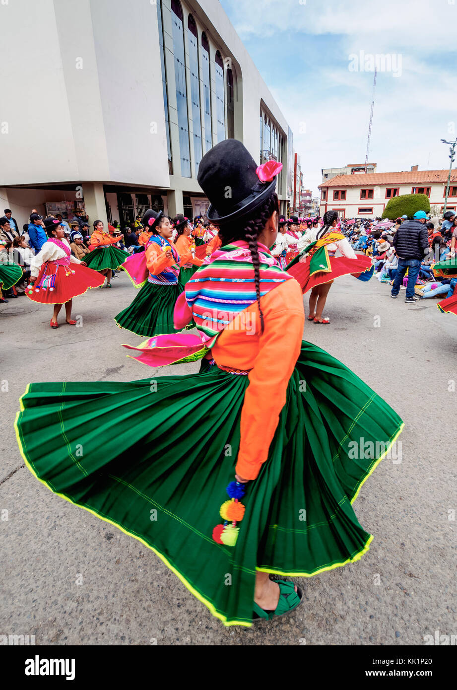 Fiesta de la Virgen de la Candelaria, Main Square, Puno, Peru Stock ...