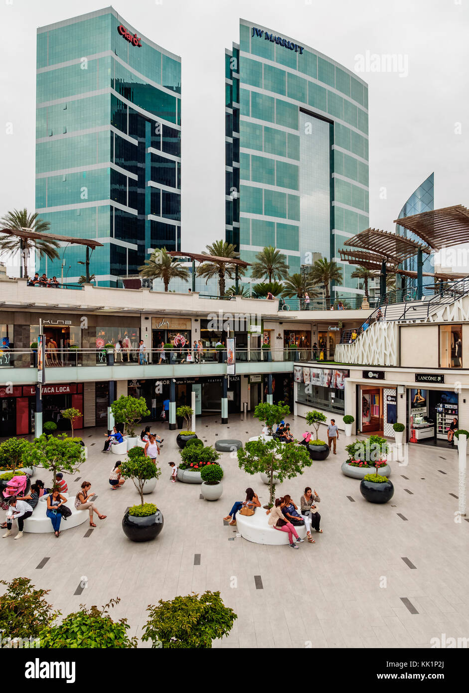 Larcomar Shopping Center, Miraflores District, Lima, Peru Stock Photo ...
