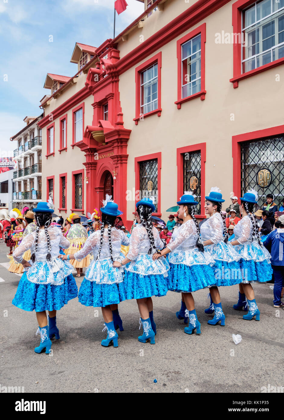 Fiesta de la Virgen de la Candelaria, Main Square, Puno, Peru Stock ...