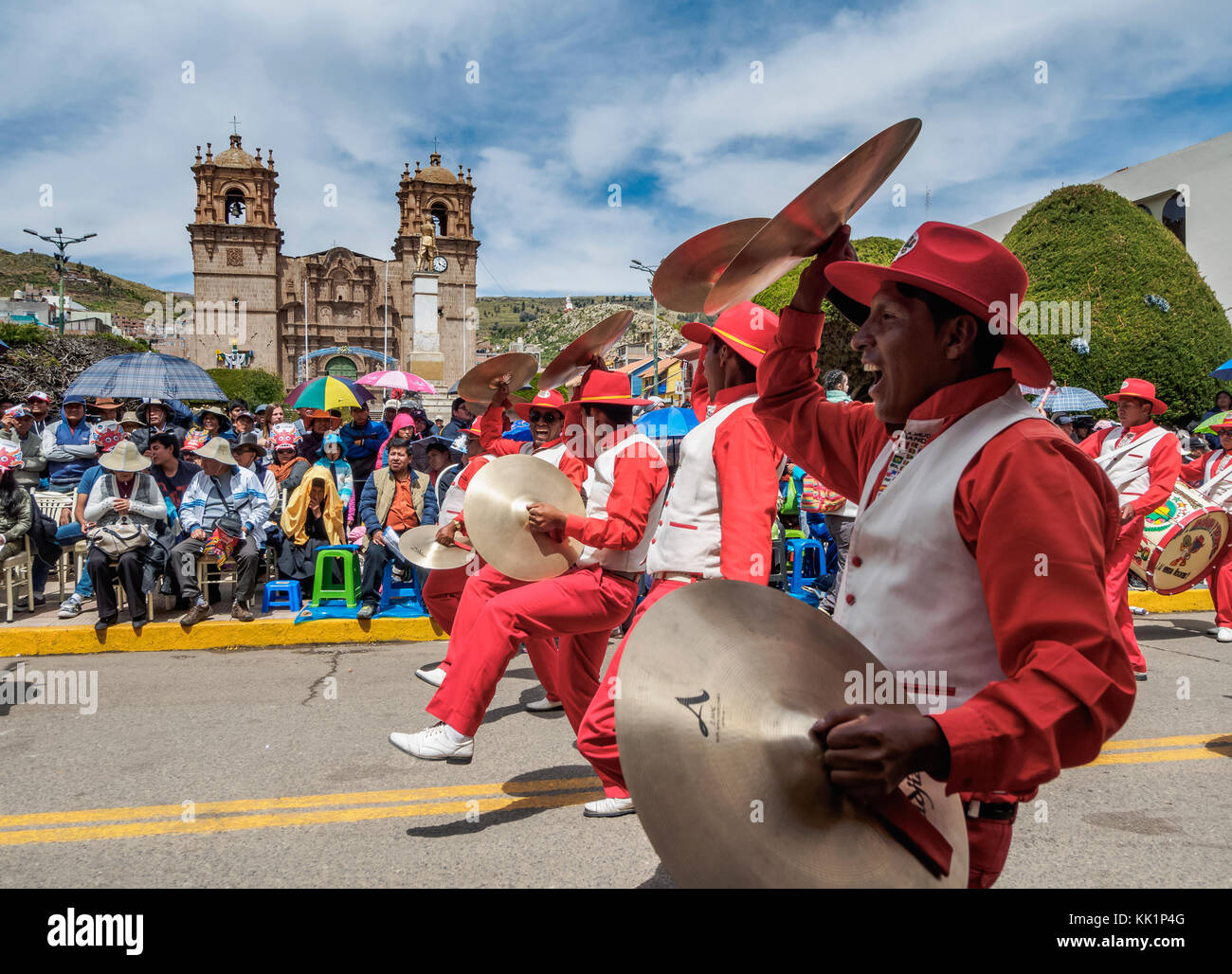 Fiesta de la Virgen de la Candelaria, Main Square, Puno, Peru Stock ...