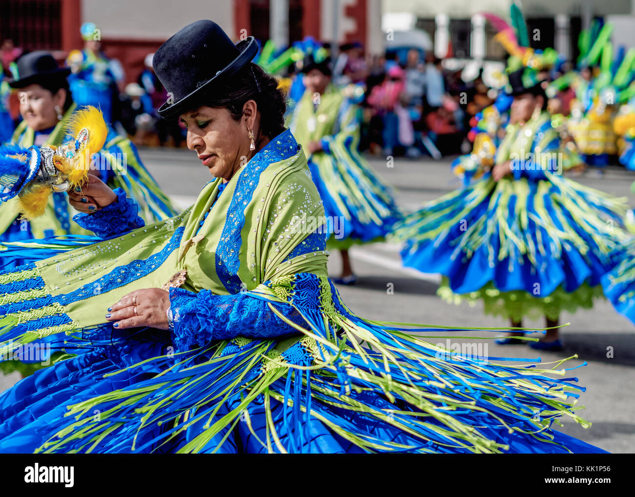 Fiesta de la Virgen de la Candelaria, Main Square, Puno, Peru Stock ...