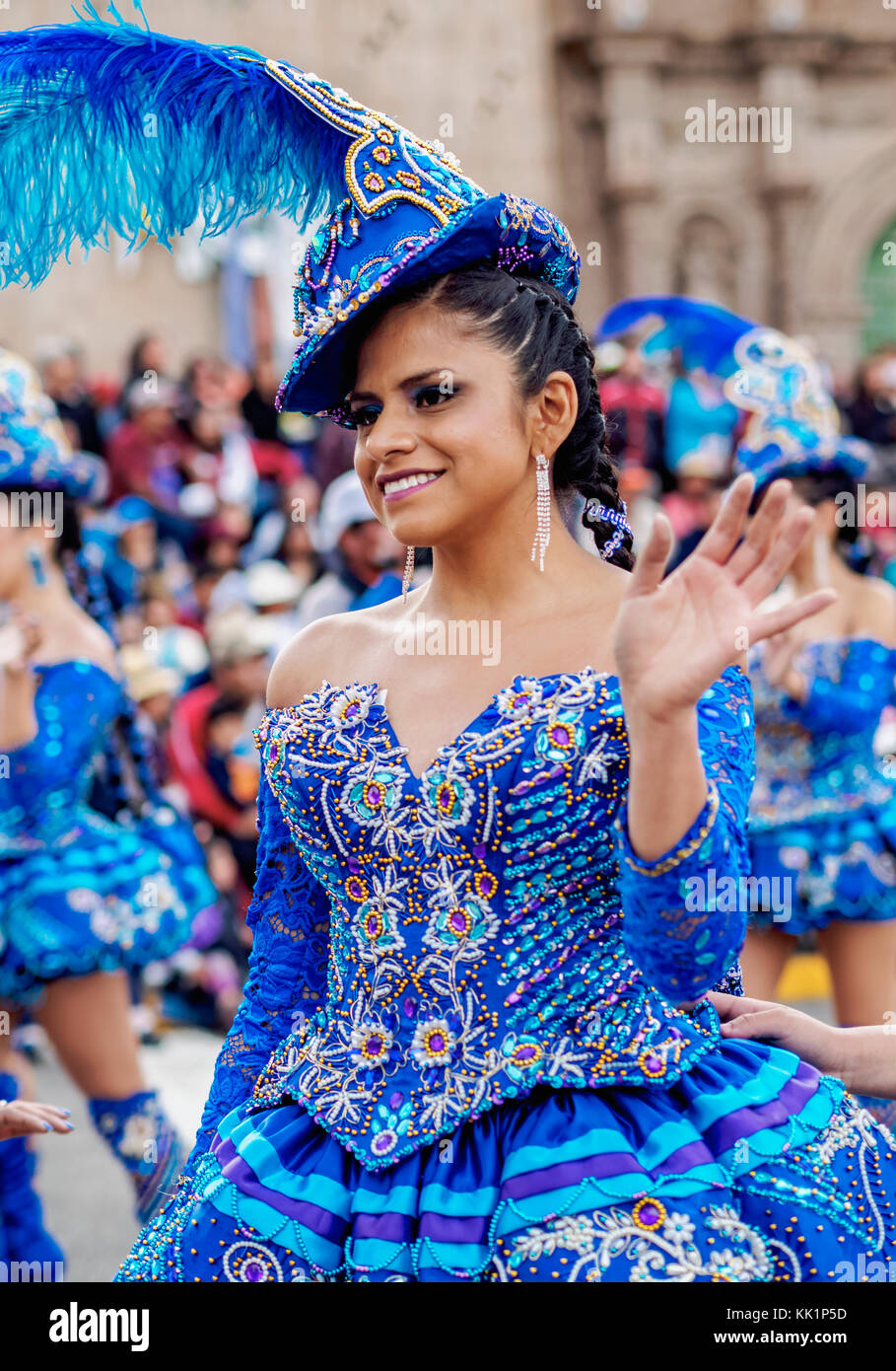 Fiesta de la Virgen de la Candelaria, Main Square, Puno, Peru Stock ...