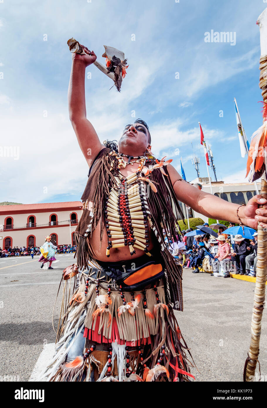 Fiesta de la Virgen de la Candelaria, Main Square, Puno, Peru Stock ...