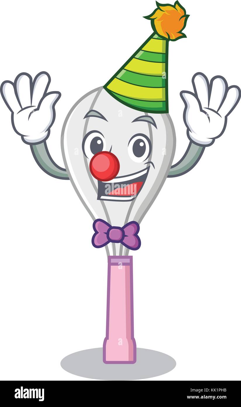 Clown whisk character cartoon style Stock Vector Image & Art - Alamy