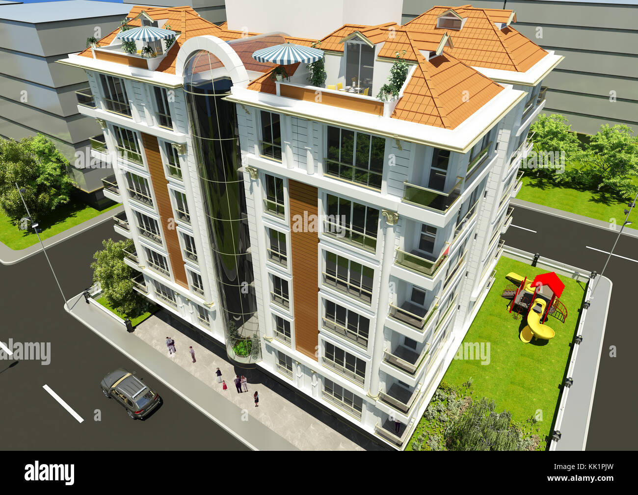 3d rendering building project hi-res stock photography and images - Alamy