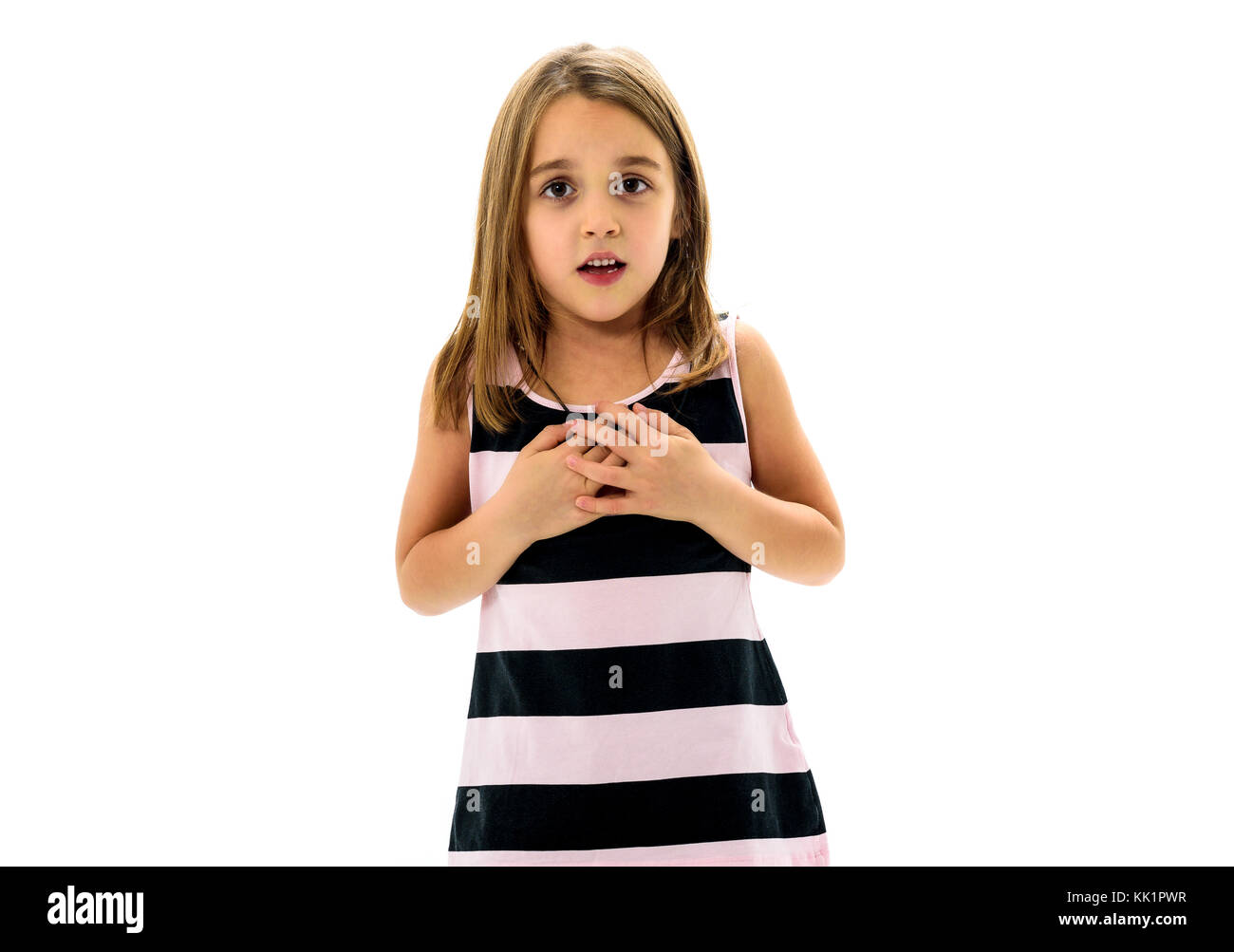 Scared girl model hi-res stock photography and images - Alamy