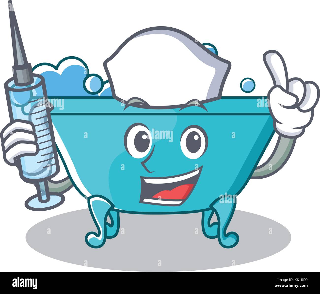 Nurse bathtub character cartoon style Stock Vector Image & Art - Alamy