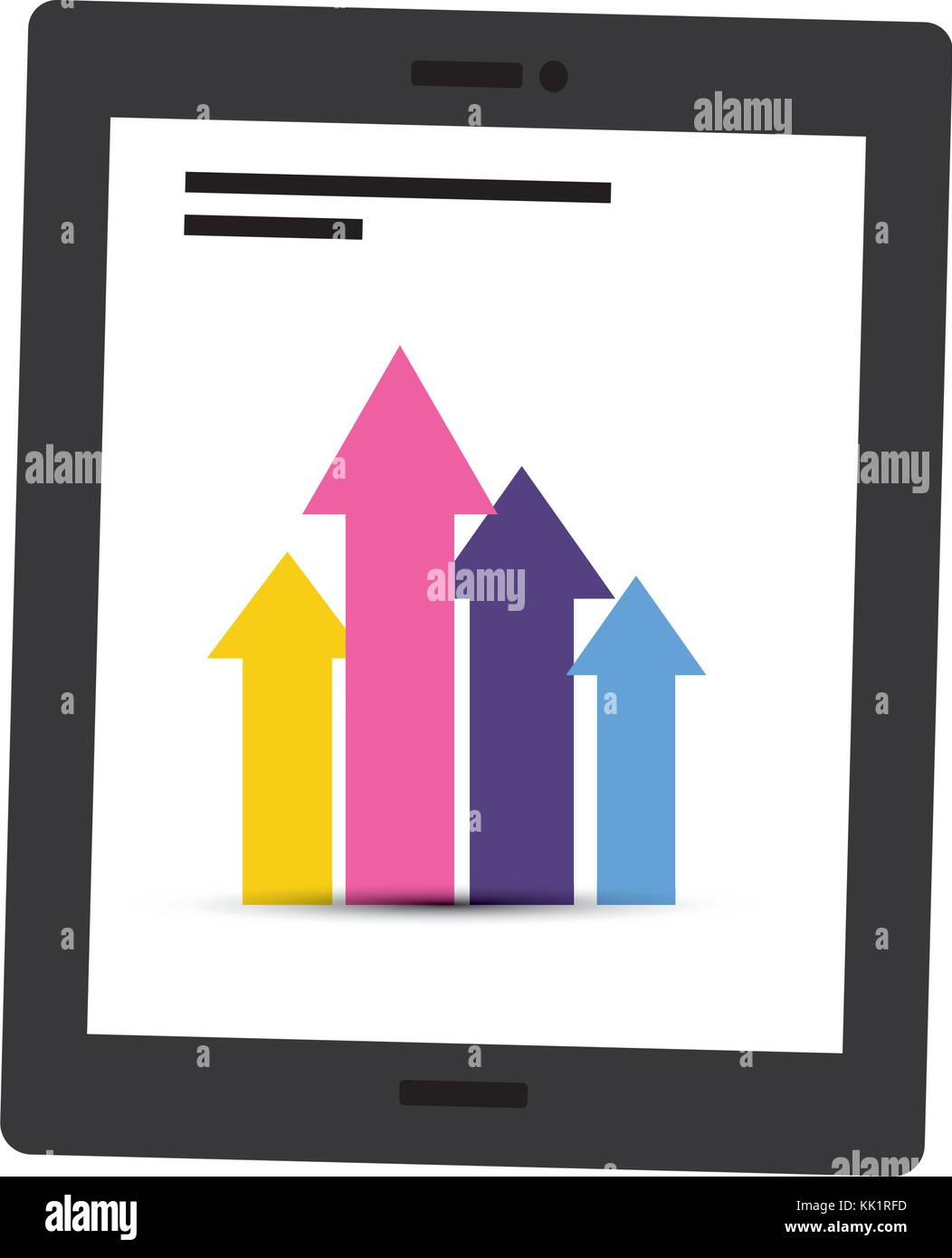 Infographic inside tablet design Stock Vector Image & Art - Alamy