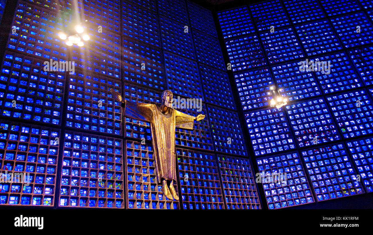 Kaiser Wilhelm Memorial Church, Berlin,sculpture, Jesus Christ Stock ...