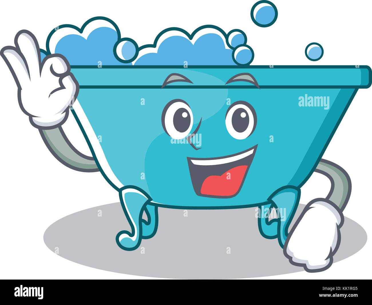 Okay bathtub character cartoon style Stock Vector Image & Art - Alamy