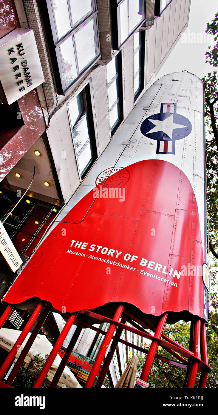 museum, The Story of Berlin, history, placard, wing Stock Photo - Alamy