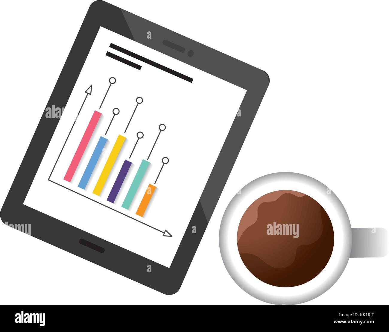 Infographic inside tablet design Stock Vector Image & Art - Alamy