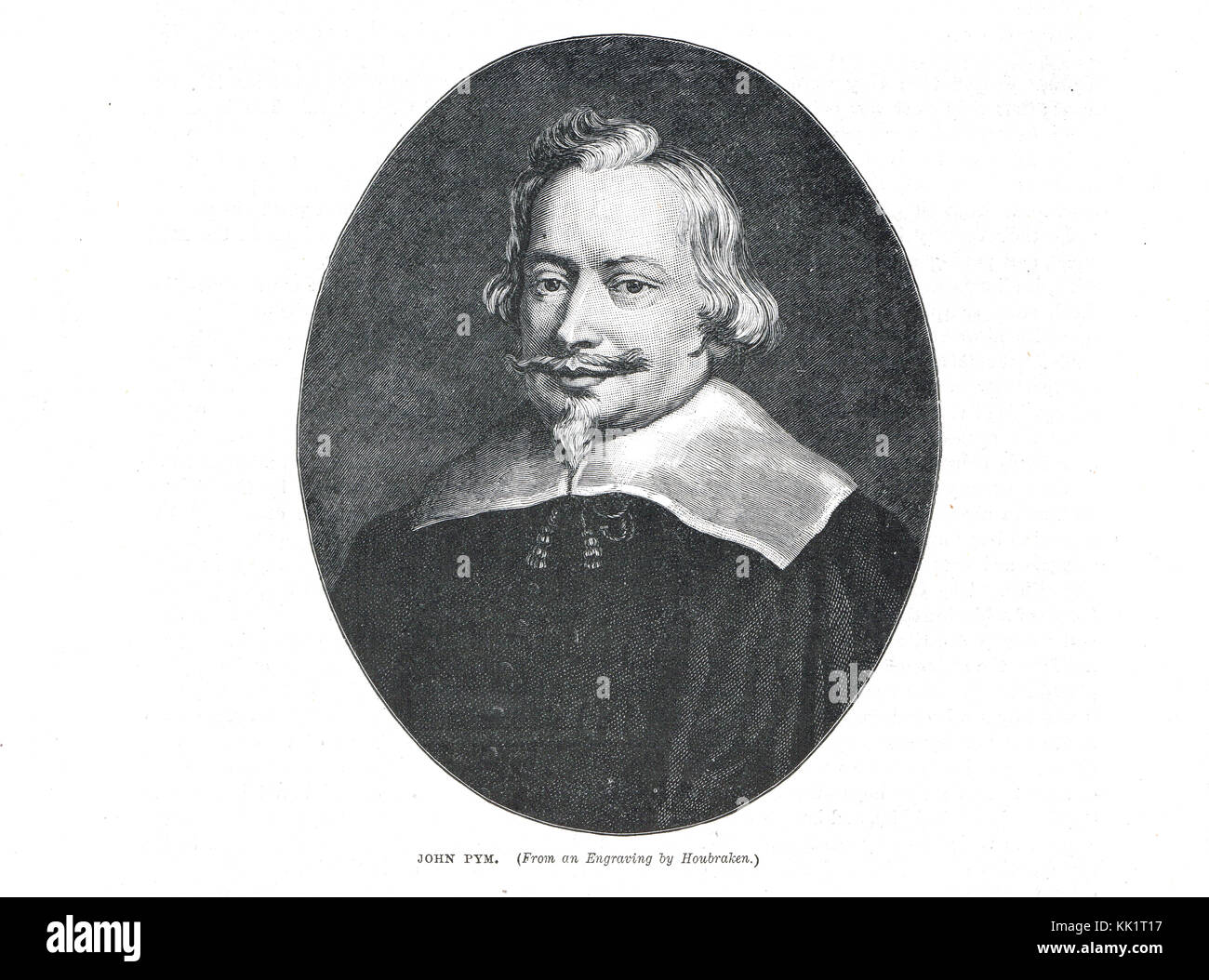 John Pym, leader of the opposition to the king, in the Long Parliament ...