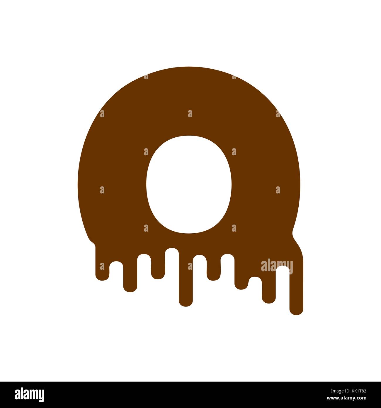 Letter Q Chocolate font. sweetness alphabet. Liquid lettering. Sweet ...