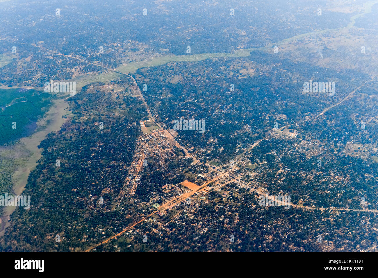 Aerial view of the coast of Inhambane Province in Mozambique Stock ...