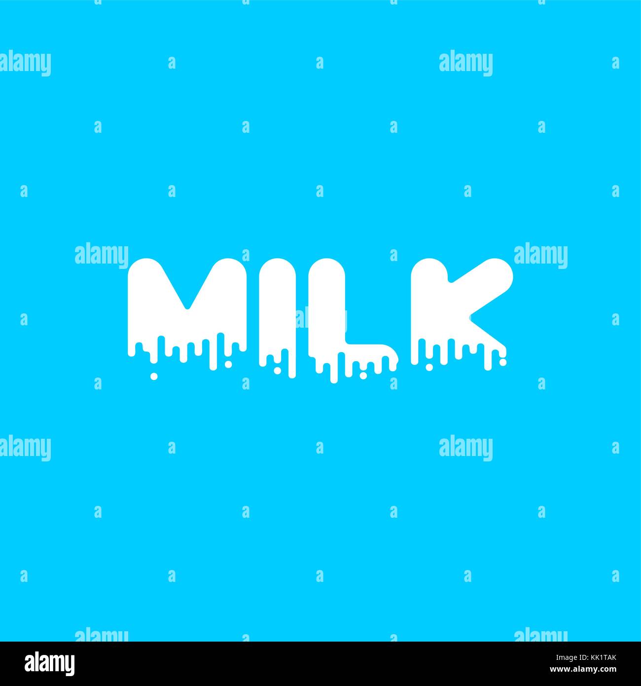 Milk Liquid lettering text. dairy alphabet. viscous Letters Stock ...