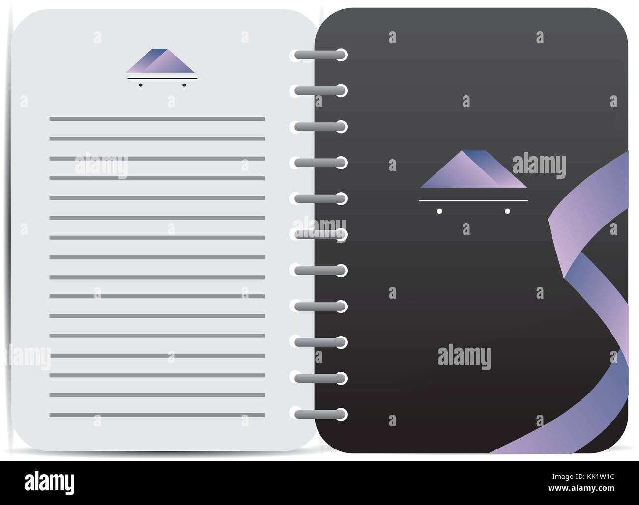 Branding notebook design Stock Vector Image & Art - Alamy