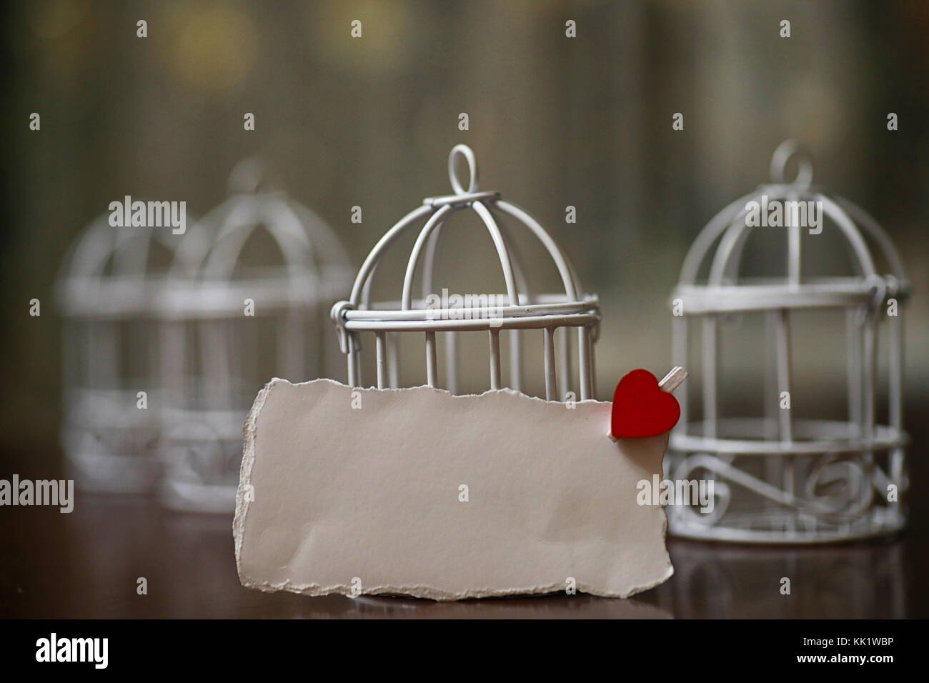 white sheet paper love notes and heart shape Stock Photo - Alamy