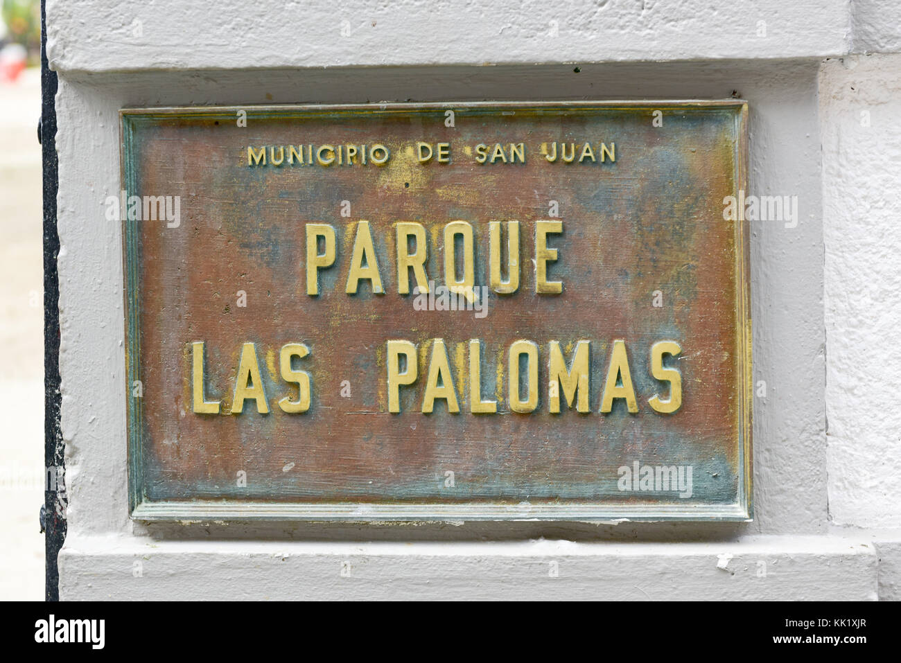 Parque De Las Palomas, Pigeon Park in Old San Juan, Puerto Rico Stock ...