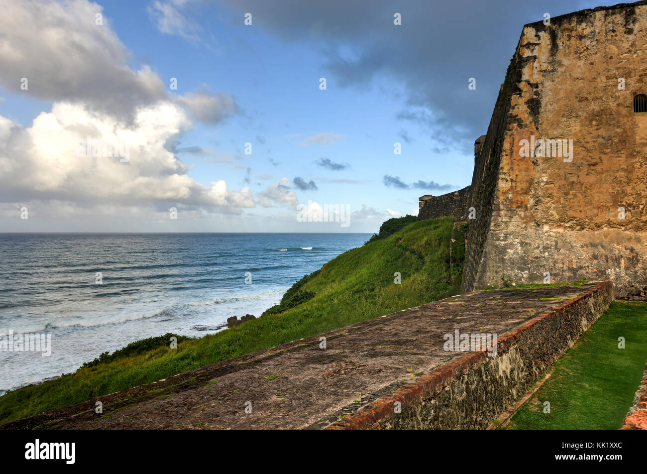 Castillo de San Cristobal in San Juan, Puerto Rico. It is designated as ...
