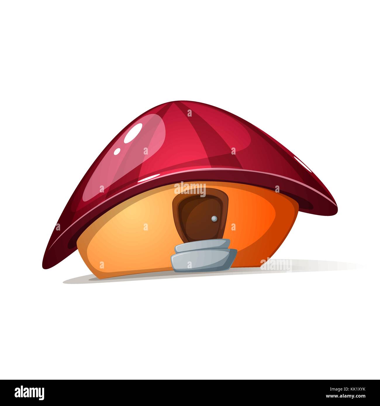 Toxic mushroom icon simple Stock Vector Images - Alamy