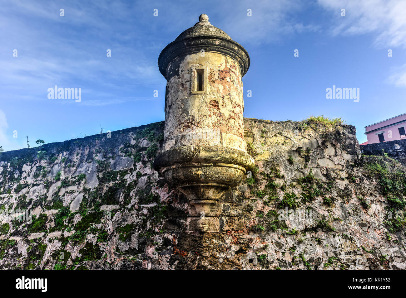 City Walls and lookout of San Juan, Puerto Rico Stock Photo - Alamy